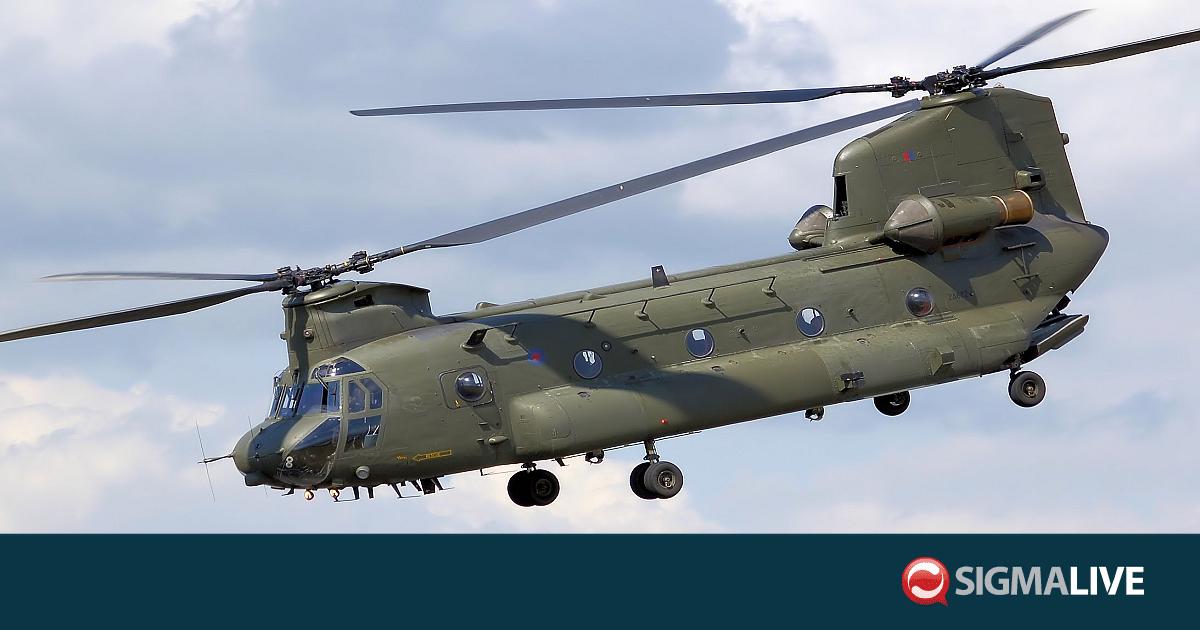 Ανώμαλη προσγείωση για βρετανικό στρατιωτικό ελικόπτερο που θα πήγαινε Κύπρο - Sigmalive