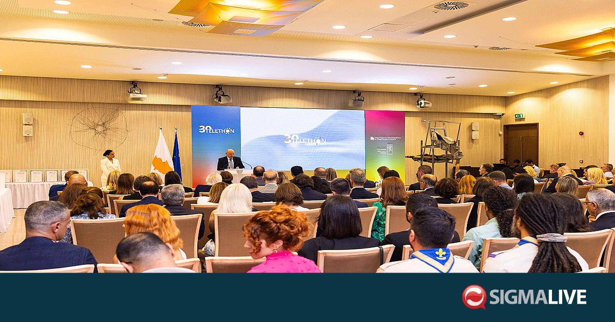 Επετειακή εκδήλωση στο Προεδρικό για τα 30 χρόνια δράσης του TELETHON - Sigmalive