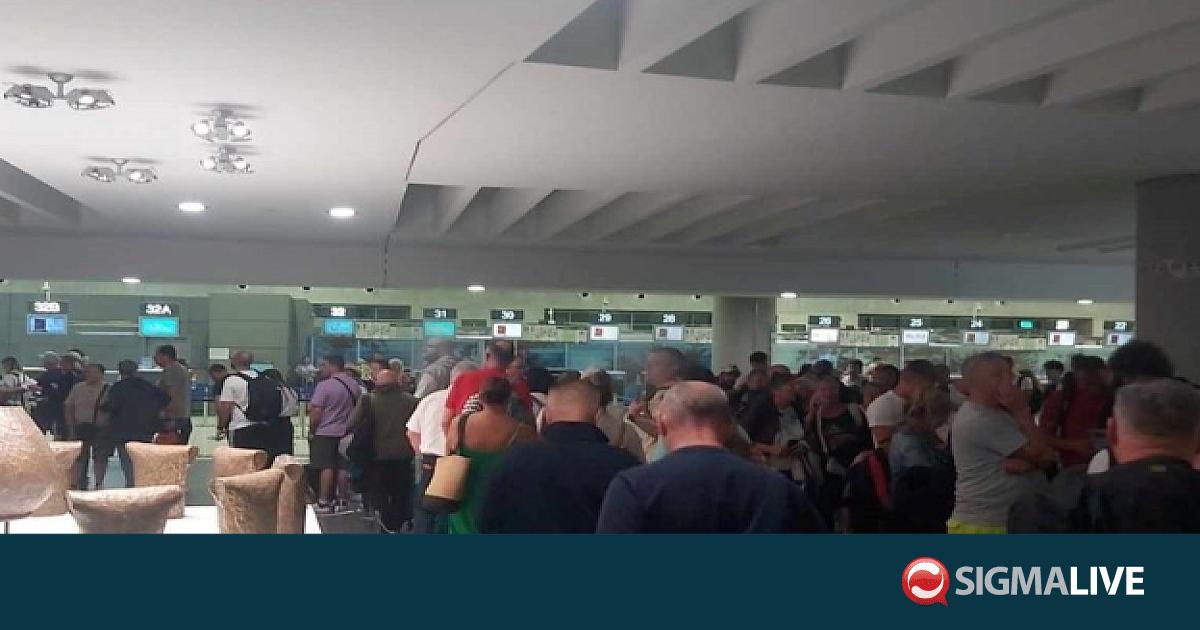 Χάος στο Αεροδρόμιο Λ/κας: Ουρές και αγανάκτηση λόγω αναβάθμισης συστημάτων - Sigmalive
