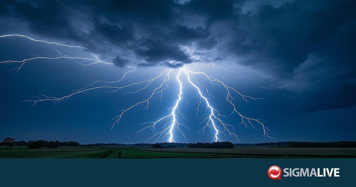 Νέα κίτρινη προειδοποίηση για καταιγίδες και χαλάζι - Sigmalive