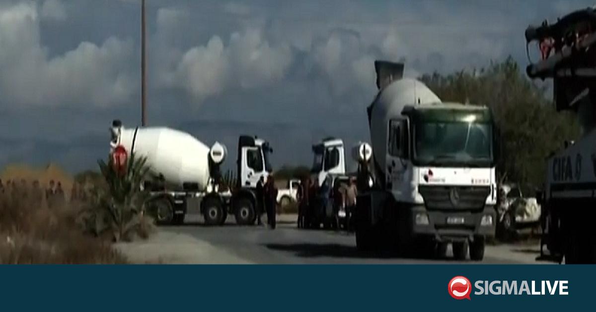 Σκυρόδεμα: Θερμό επεισόδιο απεργών και εργαζομένων - Κλήθηκε ασθενοφόρο ...
