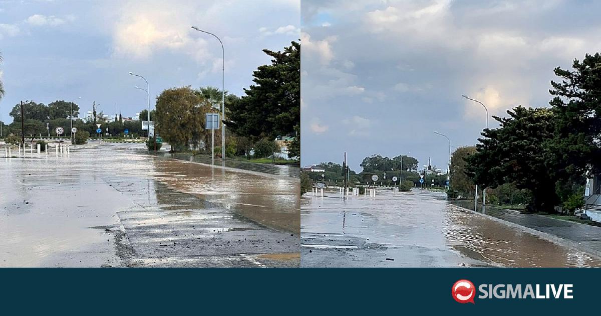 Πλημμύρισαν δρόμοι στο Κάβο Γκρέκο - Δείτε βιντεο και φωτογραφίες ...