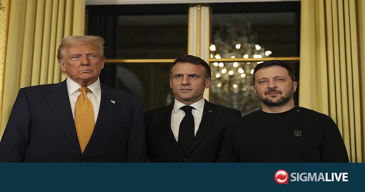 Τριμερής Μακρόν με Τραμπ και Ζελένσκι στο Παρίσι - Sigmalive
