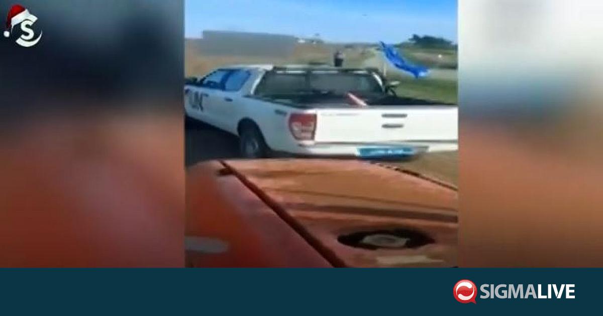 ΒΙΝΤΕΟ: Η ΟΥΝΦΙΚΥΠ μπλοκάρει γεωργούς στη Δερύνεια - Sigmalive