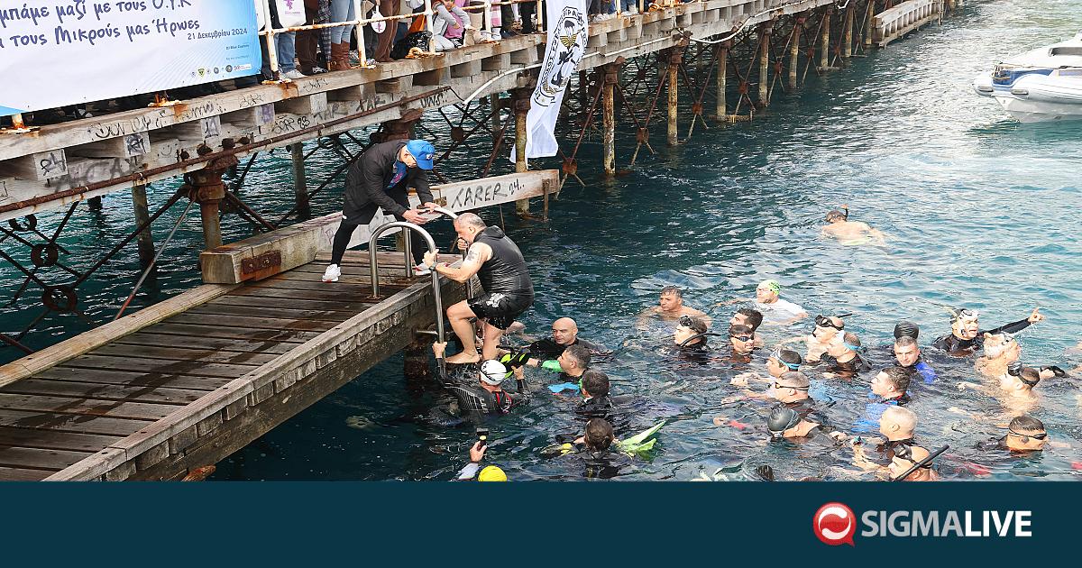 «Μικροί ήρωες»: Κολύμπησαν για 8η χρονιά στηρίζοντας παιδιά με καρκίνο ...