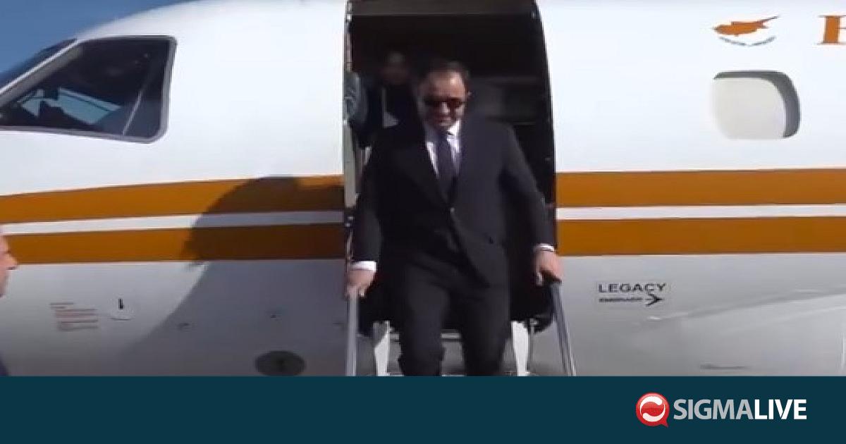 Με το προεδρικό αεροσκάφος στην Αθήνα ο Χριστοδουλίδης (ΒΙΝΤΕΟ) - Sigmalive