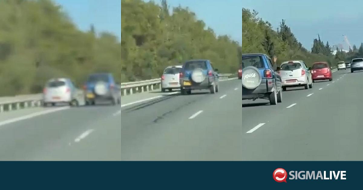 ΒΙΝΤΕΟ:«Ανυπόμονος» οδηγός προσπερνάει από τη λωρίδα ασφαλείας στον ...