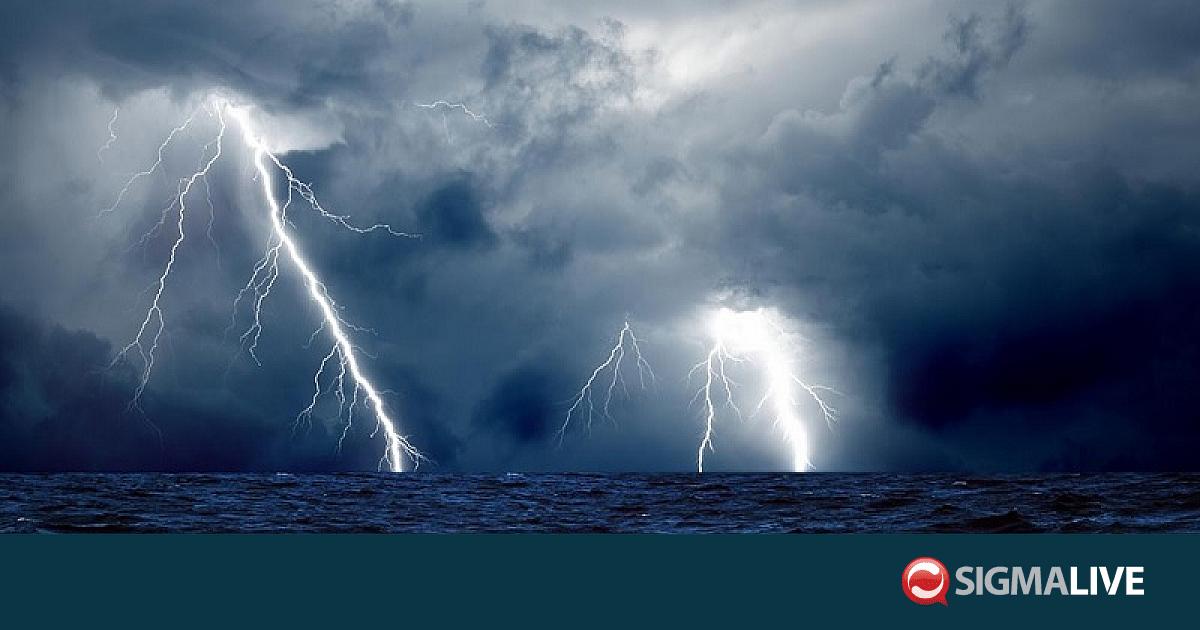 Σε ισχύ κίτρινη προειδοποίηση για καταιγίδες, χαλάζι και ισχυρούς ...