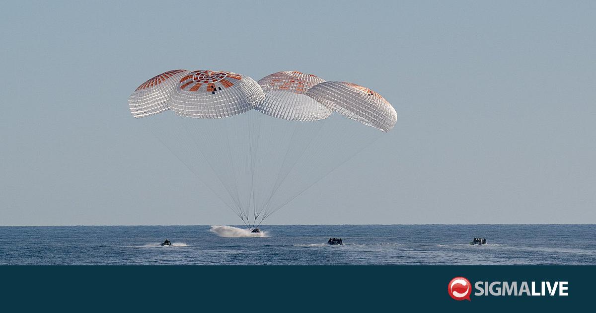 ΒΙΝΤΕΟ: Η στιγμή που αστροναύτες επιστρέφουν μετά από 9 μήνες στη Γη ...