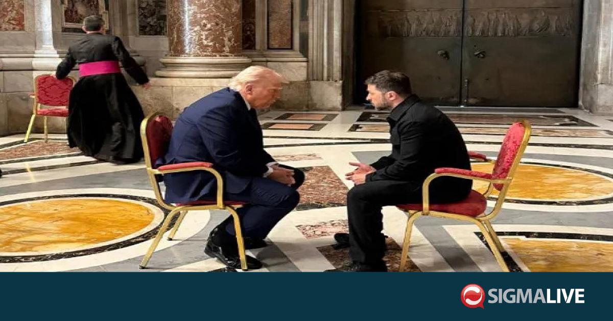 Βατικανό:Κατ'ιδίαν συνάντηση Ζελένσκι-Τραμπ χθες στη Βασιλική του Αγίου Πέτρου - Sigmalive