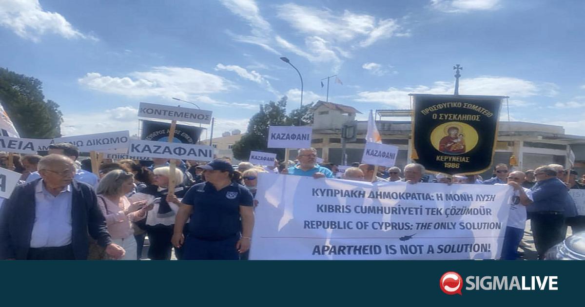 Εκδήλωση διαμαρτυρίας στον Άγιο Δομέτιο για την παράνομη επίσκεψη ...