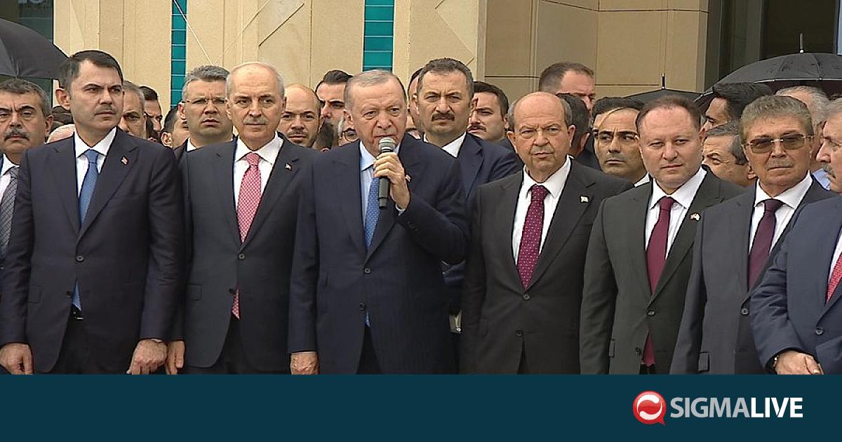Έφτασε κατεχόμενα ο Ερντογάν- Δηλώσεις από εγκαίνια «προεδρικού ...