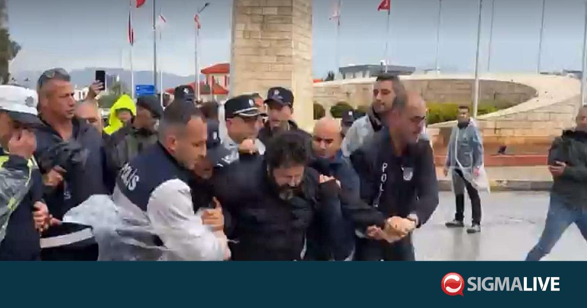 Διαμαρτυρία στα κατεχόμενα: Μέλος του Volt ανάμεσα στους συλληφθέντες (BINTEO) - Sigmalive