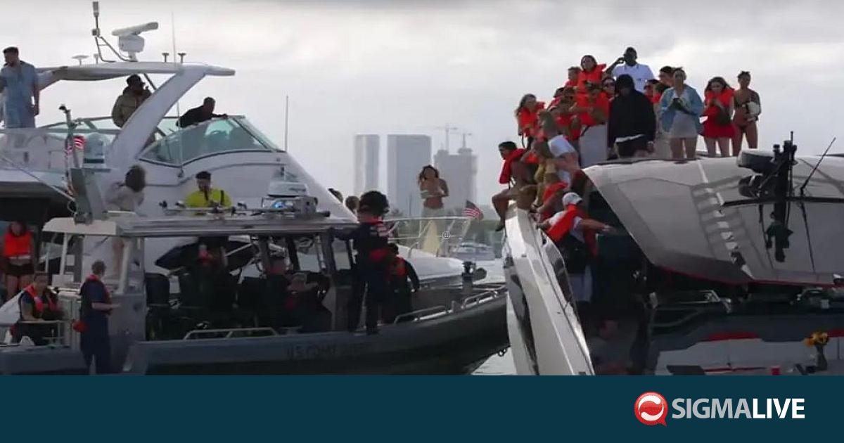 Μαϊάμι: Η στιγμή που γιοτ Lamborghini 4,5 εκατ. δολαρίων βυθίζεται (vids) - Sigmalive