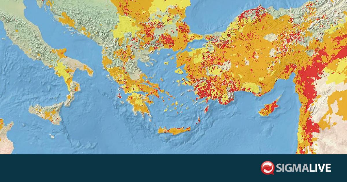 Σήμα κινδύνου για ξηρασία στην Κύπρο από το Copernicus - Sigmalive