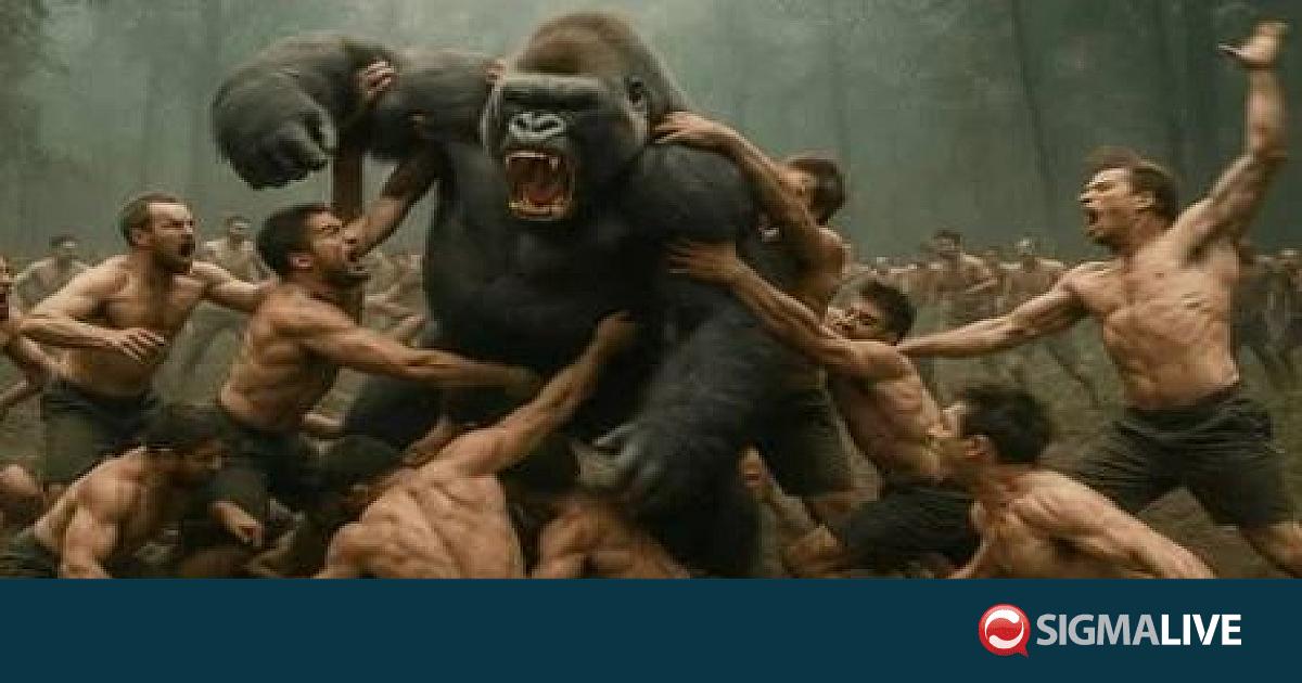 1 Γορίλας εναντίον 100 ανθρώπων - Το Viral βίντεο στο internet - Sigmalive