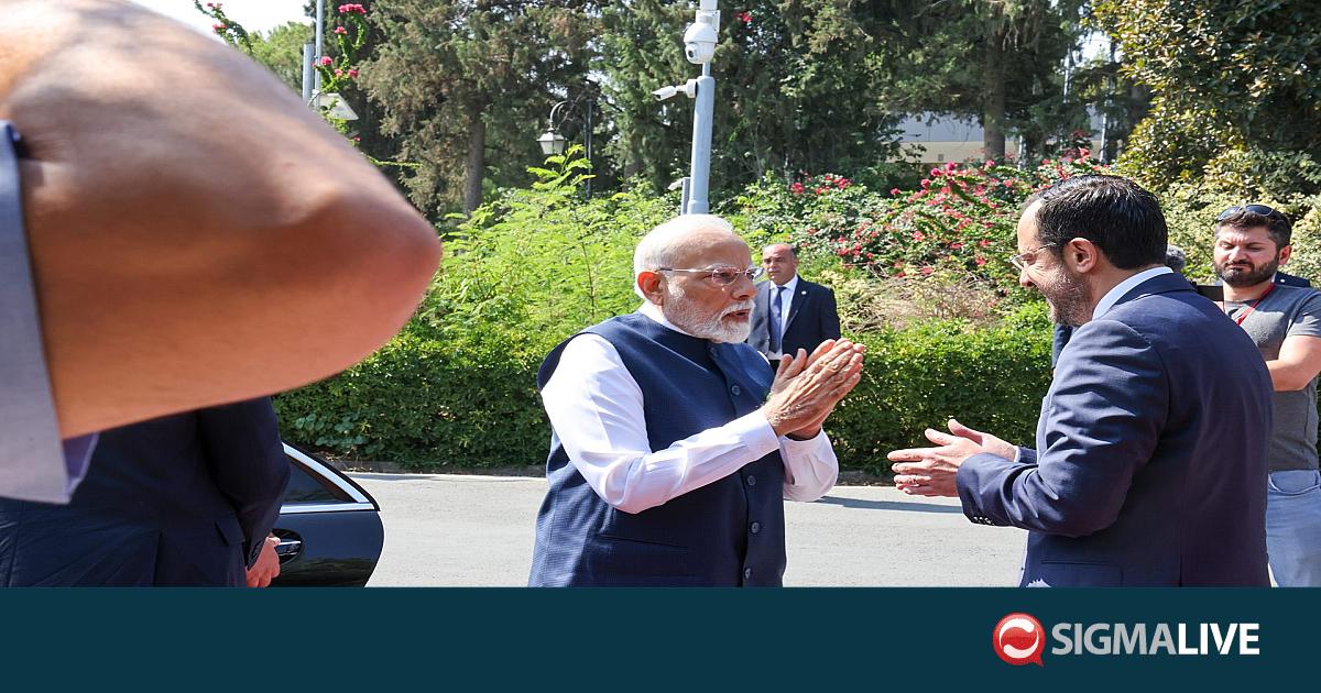 Χριστοδουλίδης - Μόντι: Ενίσχυση δεσμών Κύπρου - Ινδίας μέσω IMEC - Sigmalive