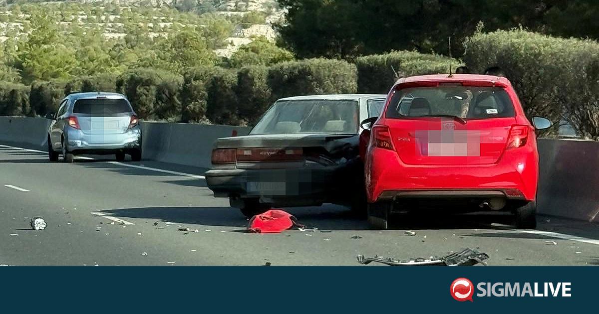 Καραμπόλα με το «καλημέρα» στον αυτο/δρομο Λ/κας-Λ/σιας - Εικόνα από το ...