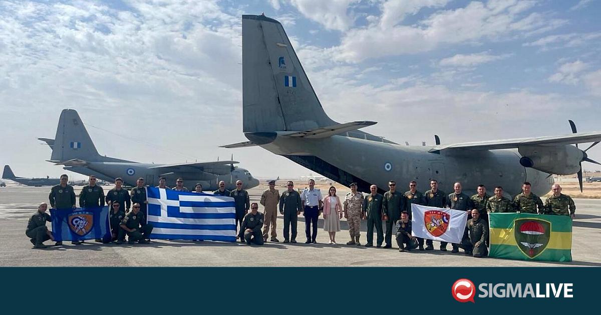 Βίντεο: Η στιγμή της ρίψης της ελληνικής ανθρωπιστικής βοήθειας στη ...