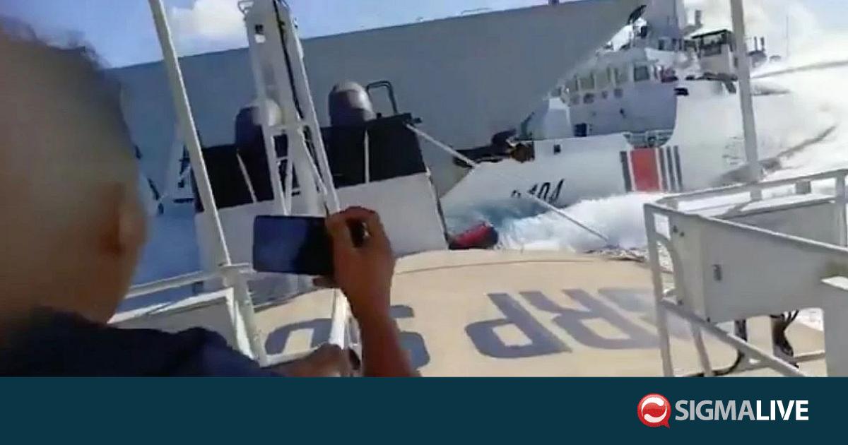 Σύγκρουση Κινεζικών και Φιλιππινέζικων σκαφών στη Νότια Θάλασσα (BINTEO) - Sigmalive