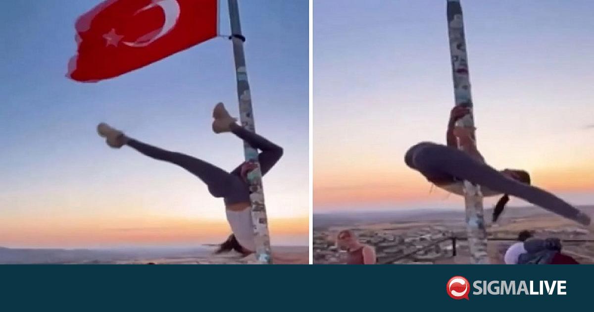 Σάλος στην Τουρκία: Τουρίστρια έκανε pole dancing στον ιστό της σημαίας ...