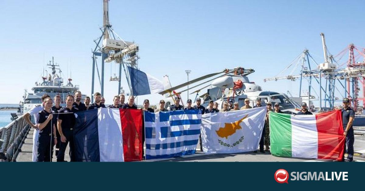 Τετραμερής ναυτική άσκηση «Ευνομία» στην περιοχή των ερευνών για το GSI - Sigmalive