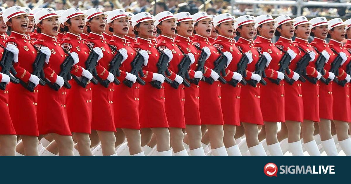 ΒΙΝΤΕΟ: «Έκλεψαν την παράσταση» οι Κινέζες - Παρέλασαν σε άψογο σχηματισμό - Sigmalive