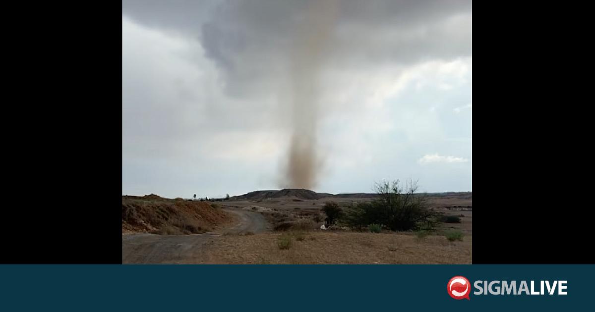 ΒΙΝΤΕΟ: Μεγάλος ανεμοστρόβιλος στους Αγίους Τριμιθιάς - Sigmalive