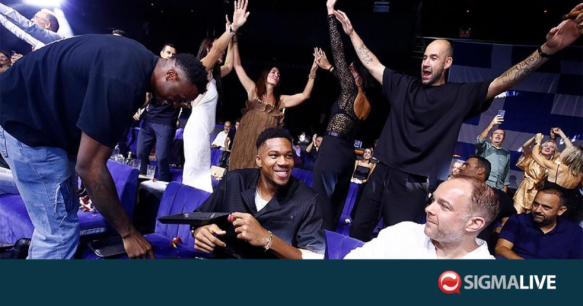 ΒΙΝΤΕΟ: Το συρτάκι του Αντετοκούνμπο και το τραγούδι Λαρεντζάκη στα μπουζούκια - Sigmalive