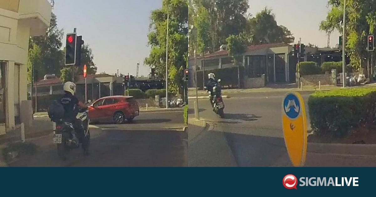 ΒΙΝΤΕΟ: Η στιγμή που αστυνομικός παραβιάζει κόκκινο σηματοδότη στη ...