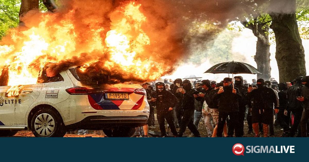 Ολλανδία: Βίαια επεισόδια κατά τη διάρκεια διαδήλωσης κατά της μετανάστευσης - Sigmalive