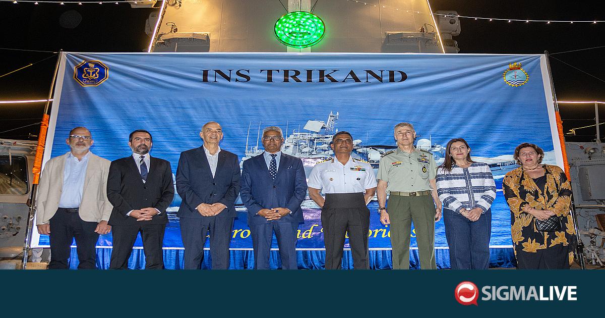 Η ενίσχυση συνεργασίας Κύπρου-Ινδίας υπογραμμίστηκε επί φρεγάτας ...