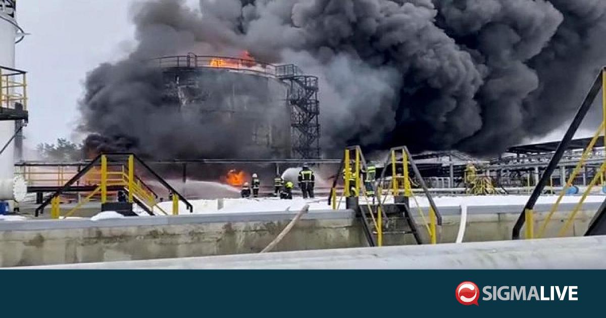 Ρωσία: Ουκρανικά drones στοχοποίησαν διυλιστήριο - Ζημιές σε ...