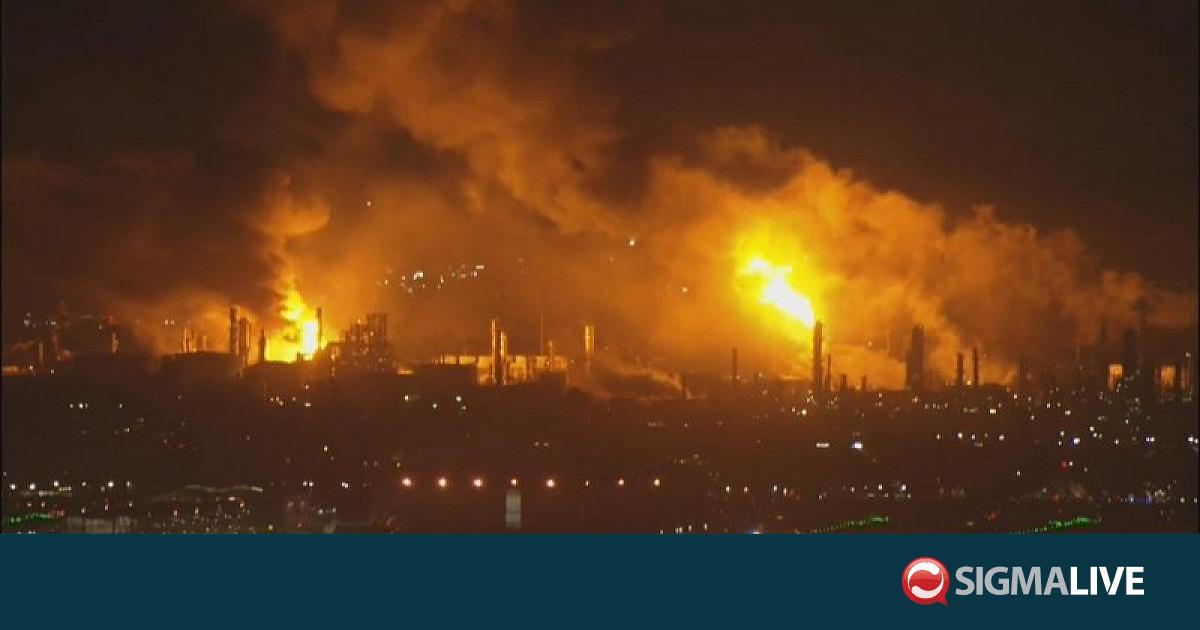 Καλιφόρνια: Ξέσπασε πυρκαγιά σε διυλιστήριο της Chevron - Ασαφείς τα ...