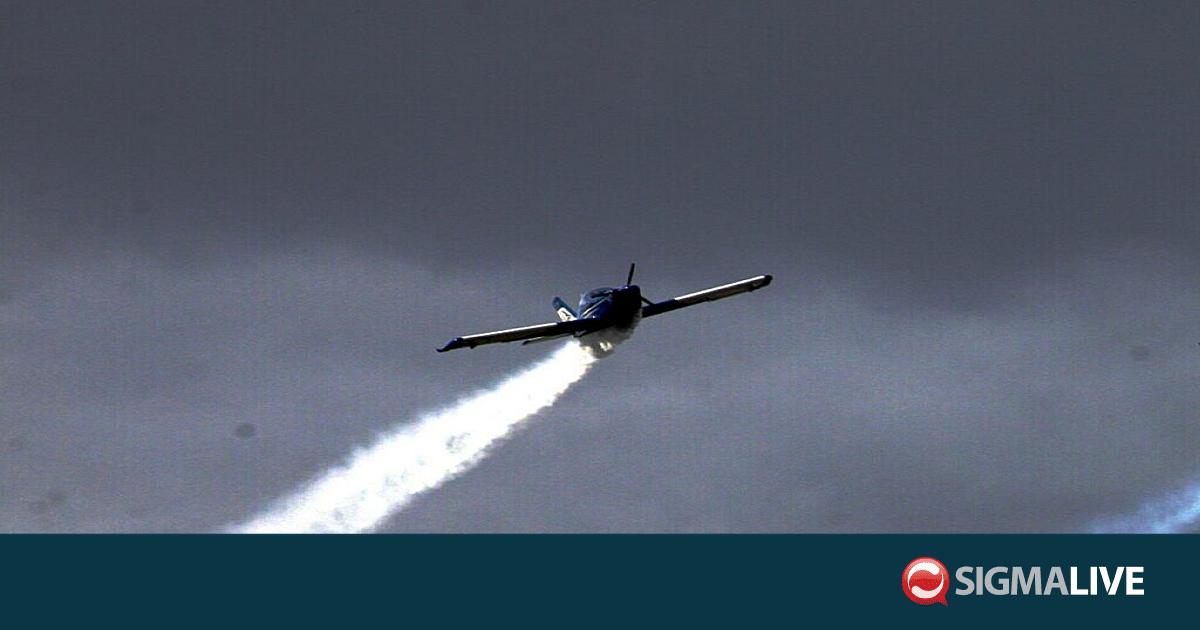 Πτώση εκπαιδευτικού αεροπλάνου στο Τατόι-Καλά στην υγεία τους οι δυο ...