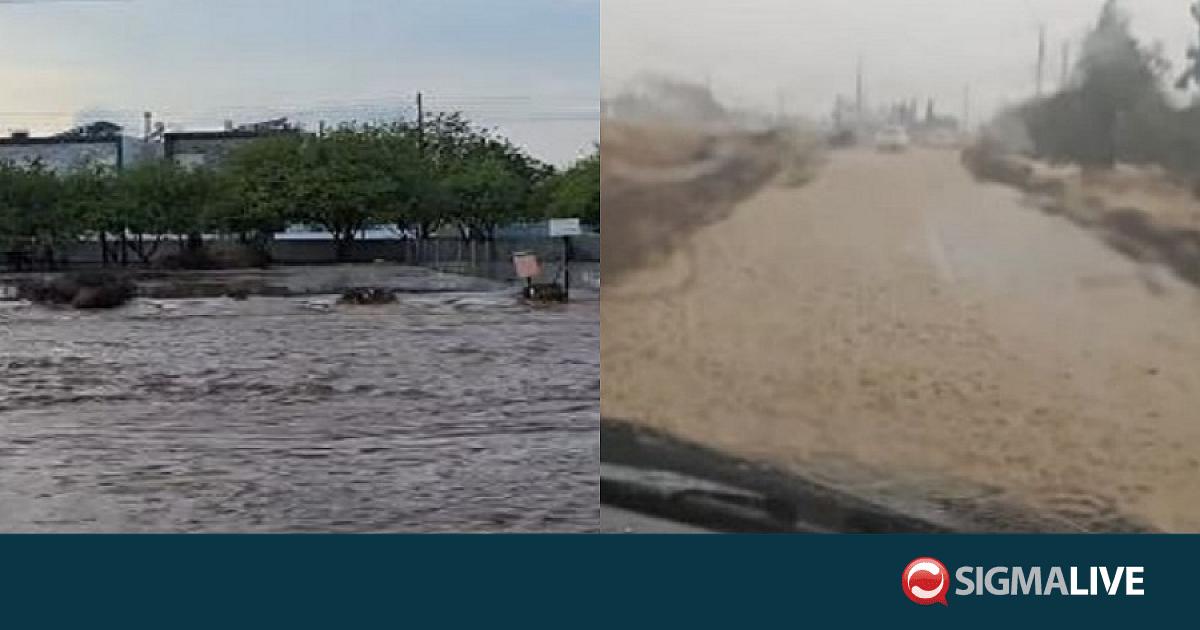 Δρόμοι ποτάμια παρέλυσαν το οδικό δίκτυο της Κύπρου (vid) - Sigmalive