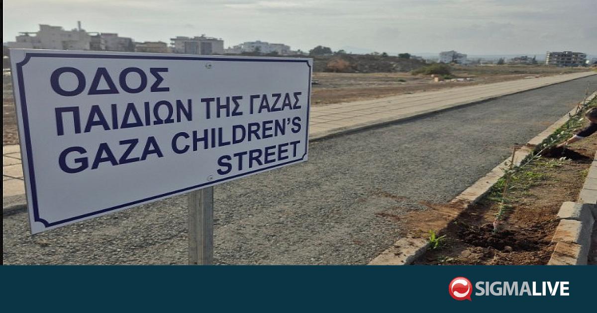 Λάρνακα: Απάντηση στη «δεντροφύτευση Τραμπ» με οδό «Παιδιών της Γαζας ...