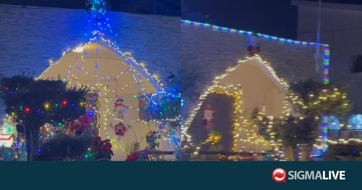 Γιορτινή υπερπαραγωγή στον Στρόβολο: Στόλισε το σπίτι του με 25.000 λαμπάκια - Sigmalive