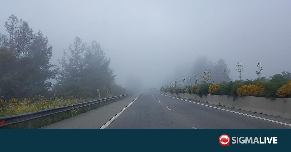 Προειδοποιεί η Αστυνομία: Πυκνή ομίχλη στον δρόμο Ευρύχου–Καρβουνά ...