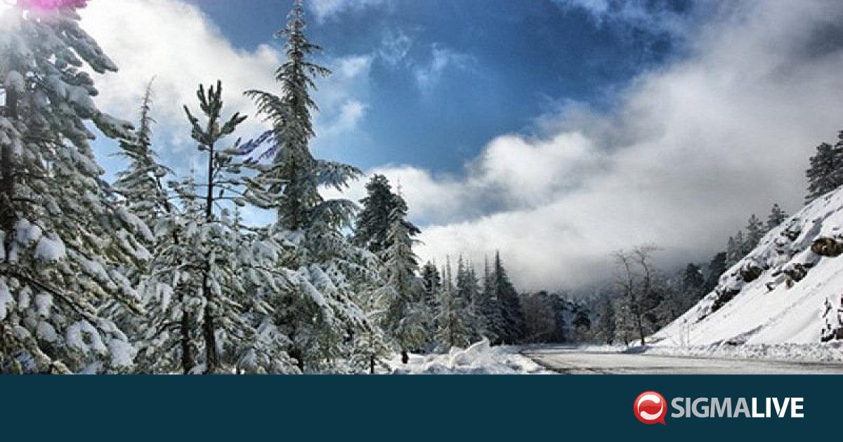 Τμ. Μετεωρολογίας: Συνεχίζεται η χιονόπτωση στο Τρόοδος, στο 31% η ...