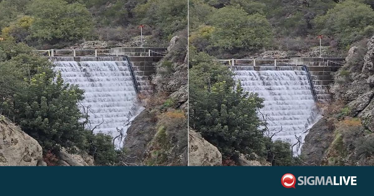 Λεμεσός: Δείτε την εντυπωσιακή υπερχείλιση στο Φράγμα του Σαιττά ...