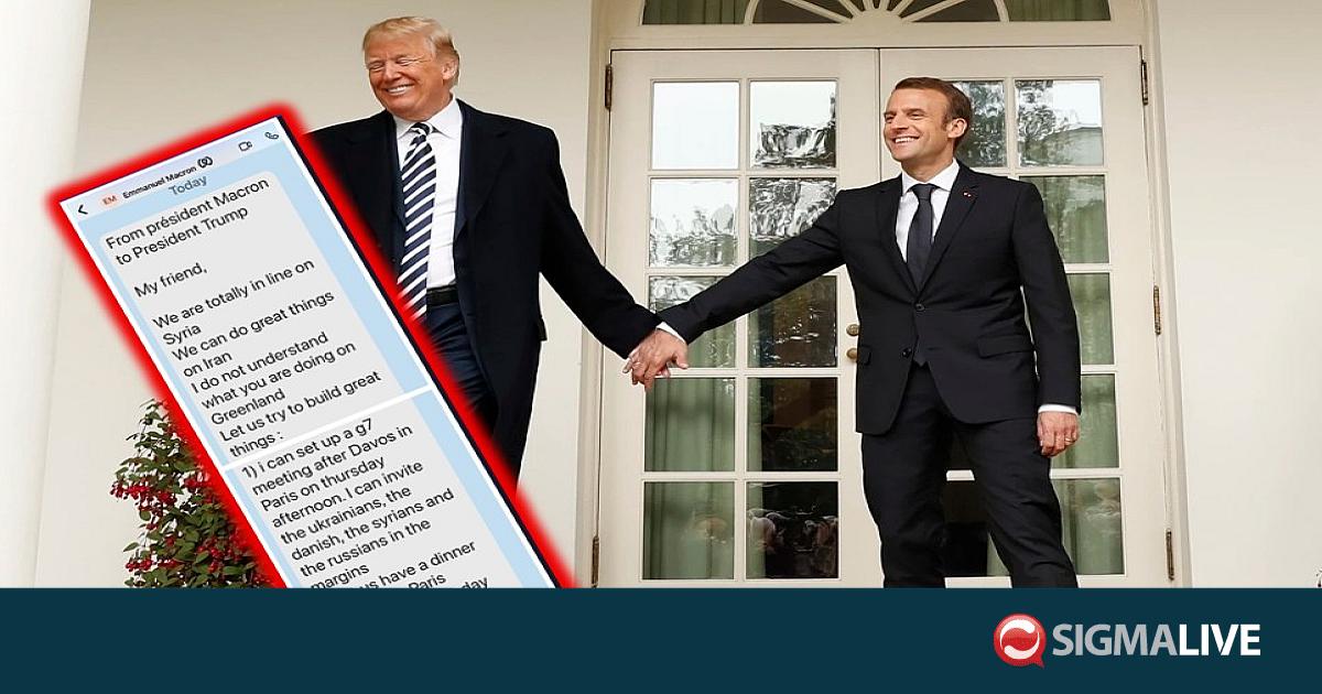 Ο Τραμπ δημοσίευσε το προσωπικό μήνυμα που έλαβε από Μακρόν για ...