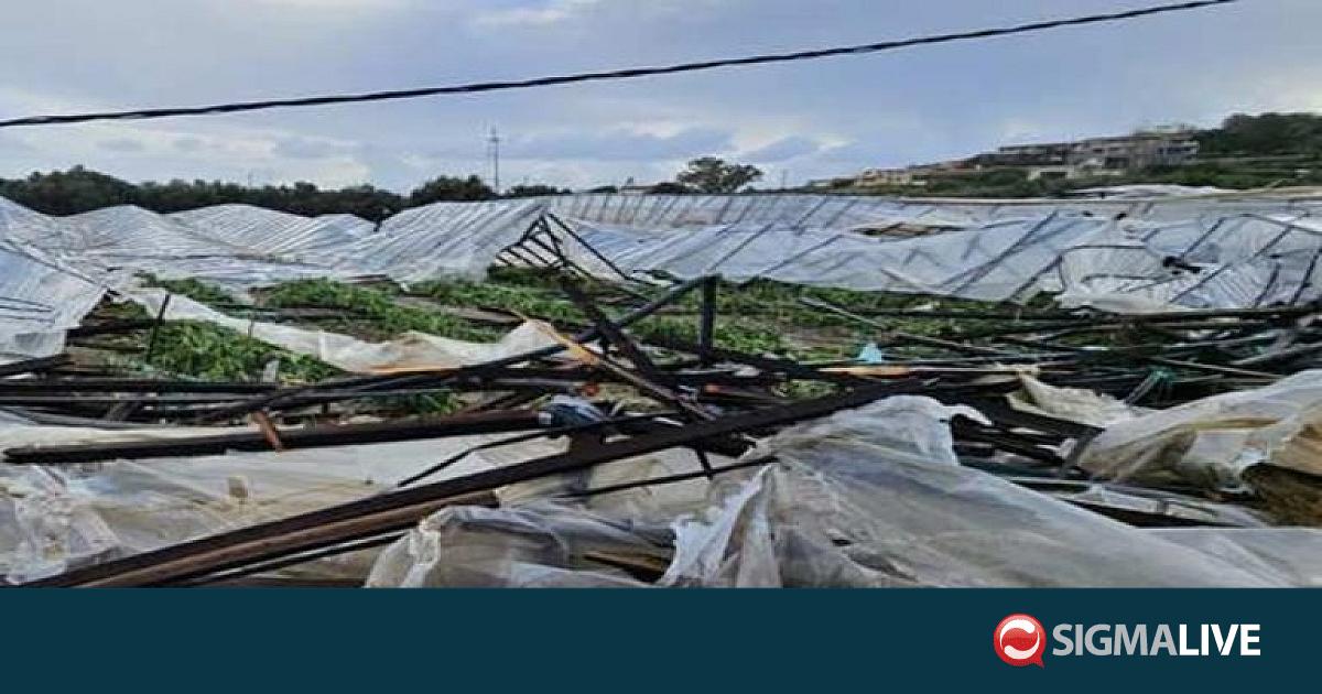 Ανεμοστρόβιλος στην Ελλάδα κατέστρεψε θερμοκήπια - Δείτε φωτογραφίες ...