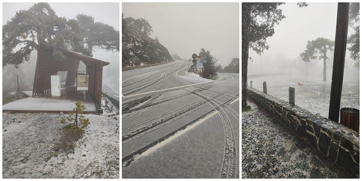 «Ξημέρωσε» χειμώνας: Χιόνια και βροχές σε πολλές περιοχές της Κύπρου (vids) - Sigmalive