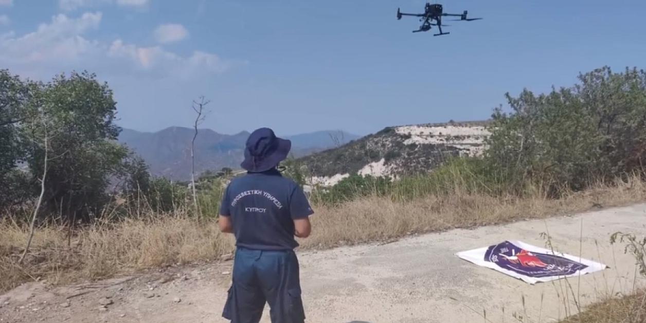 Drones εντοπίζουν πυρκαγιές στην Κύπρο- Βίντεο από την «περιπολία» τους - Sigmalive