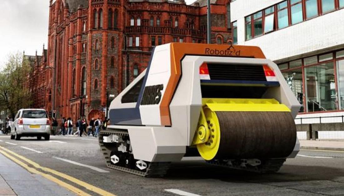 Αυτό είναι το πρώτο αυτόνομο ρομπότ που κλείνει λακκούβες μόνο του (BINTEO) - Sigmalive