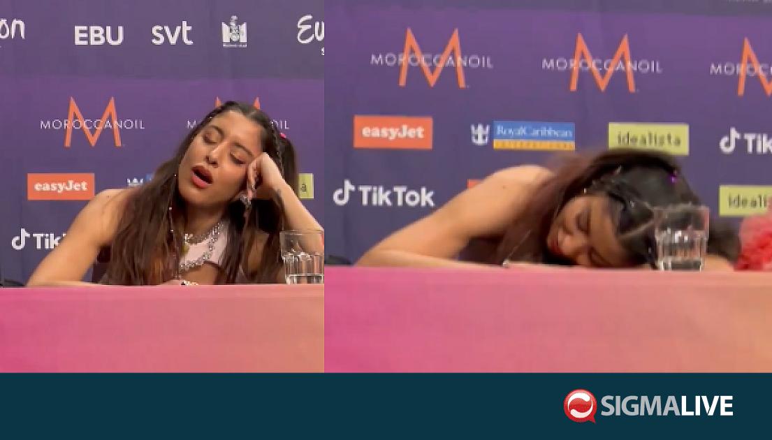 Viral η αντίδραση της Σάττι ενώ δεχόταν ερωτήσεις η Ισραηλινή τραγουδίστρια - Sigmalive