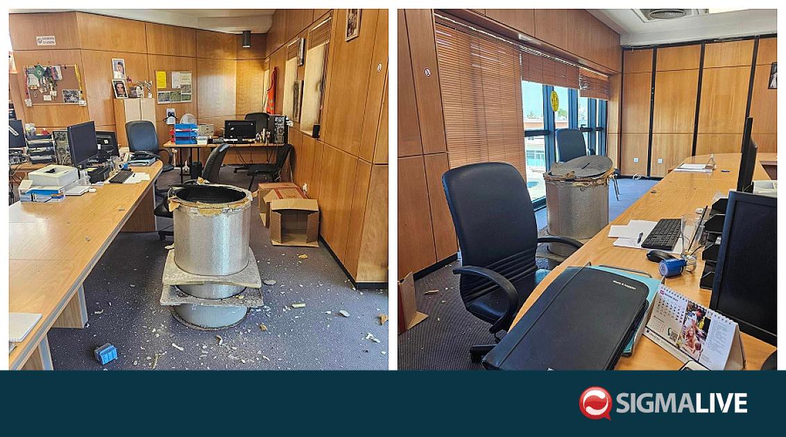 ΦΩΤΟ: Έπεσε κλιματιστικό σε γραφείο εργαζόμενου στον Δήμο Λευκωσίας - Sigmalive