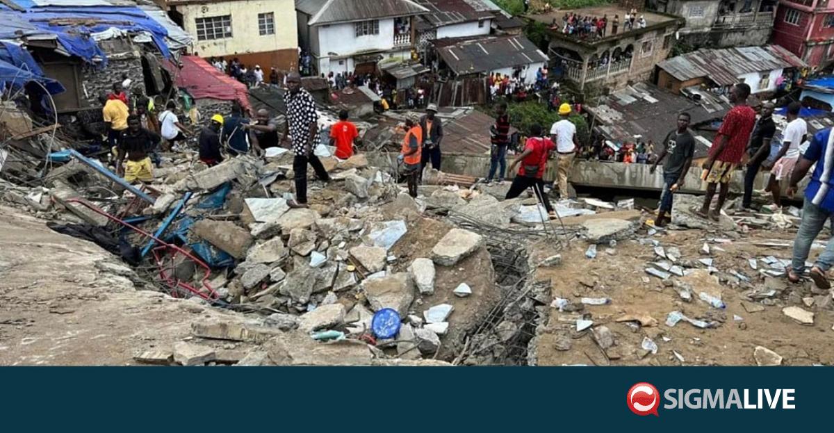 Κατάρρευση κτιρίου στη Σιέρα Λεόνε: Τουλάχιστον 15 νεκροί - Sigmalive