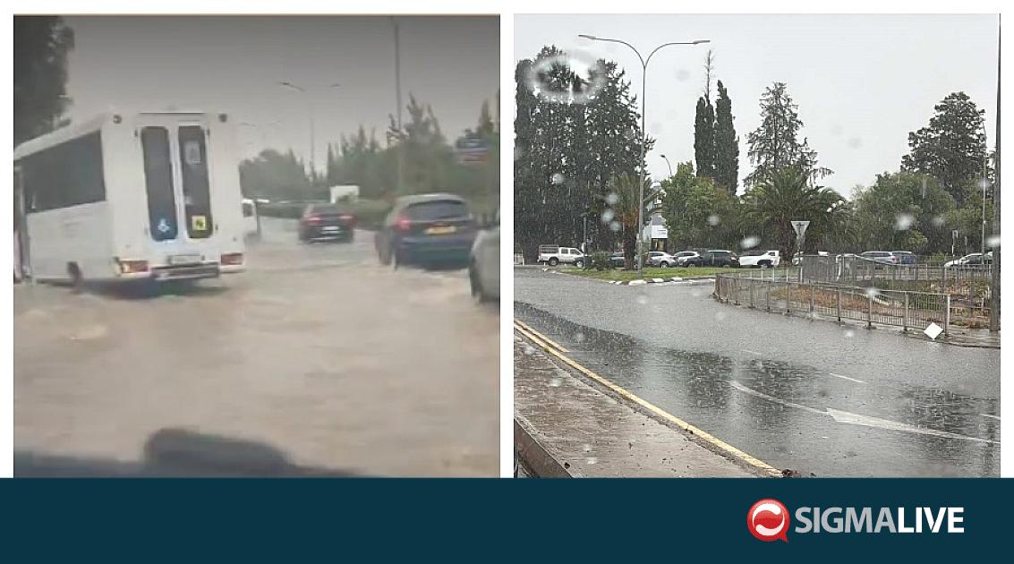 ΒΙΝΤΕΟ: Δρόμοι-ποτάμια μετά από 10 λεπτά βροχής - Sigmalive